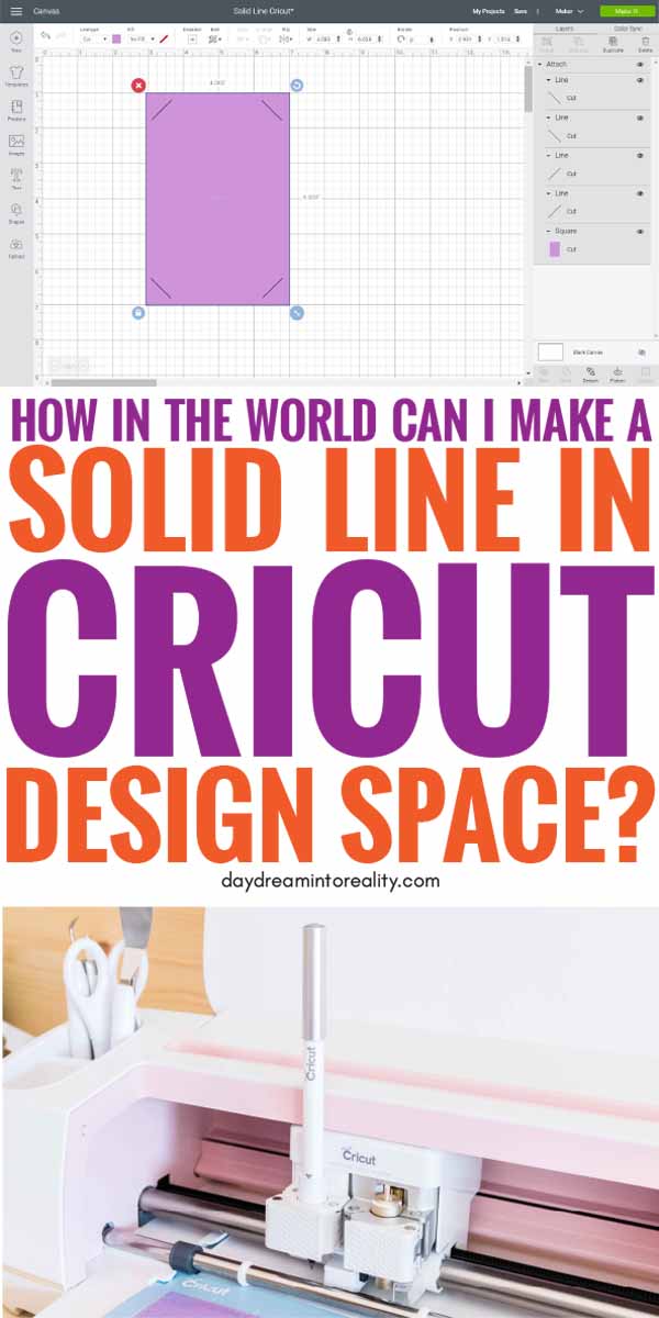 How to Add a Solid line in Cricut Design Space? (Thin and Thick ...
