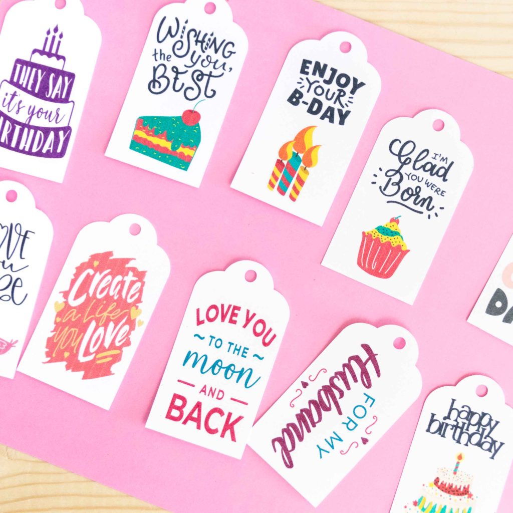 Gift Tag Template Cricut Master Template