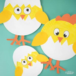 Paper Plate Baby Chick Craft | Free PDF Template! ~ Daydream Into Reality