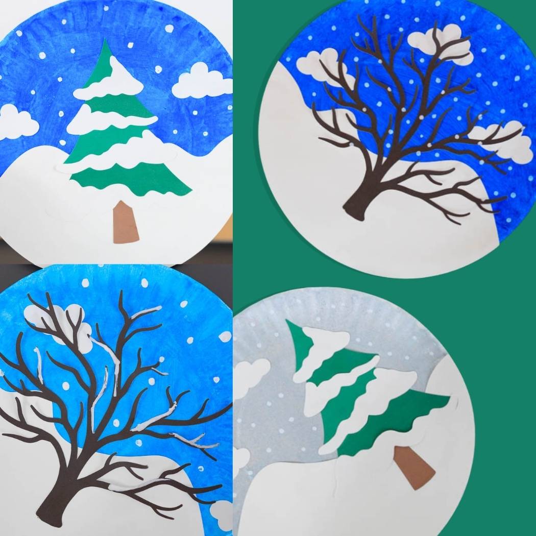 Winter Tree Crafts For Preschoolers Winter Tree Craft From Recycled