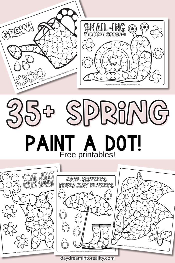35+ Spring Dot Marker Pages | Free PDF Printables! – Daydream Into Reality