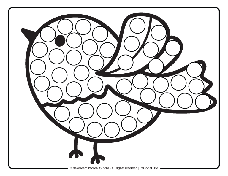 35+ Spring Dot Marker Pages | Free PDF Printables! – Daydream Into Reality