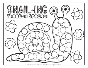 35+ Spring Dot Marker Pages | Free PDF Printables! – Daydream Into Reality