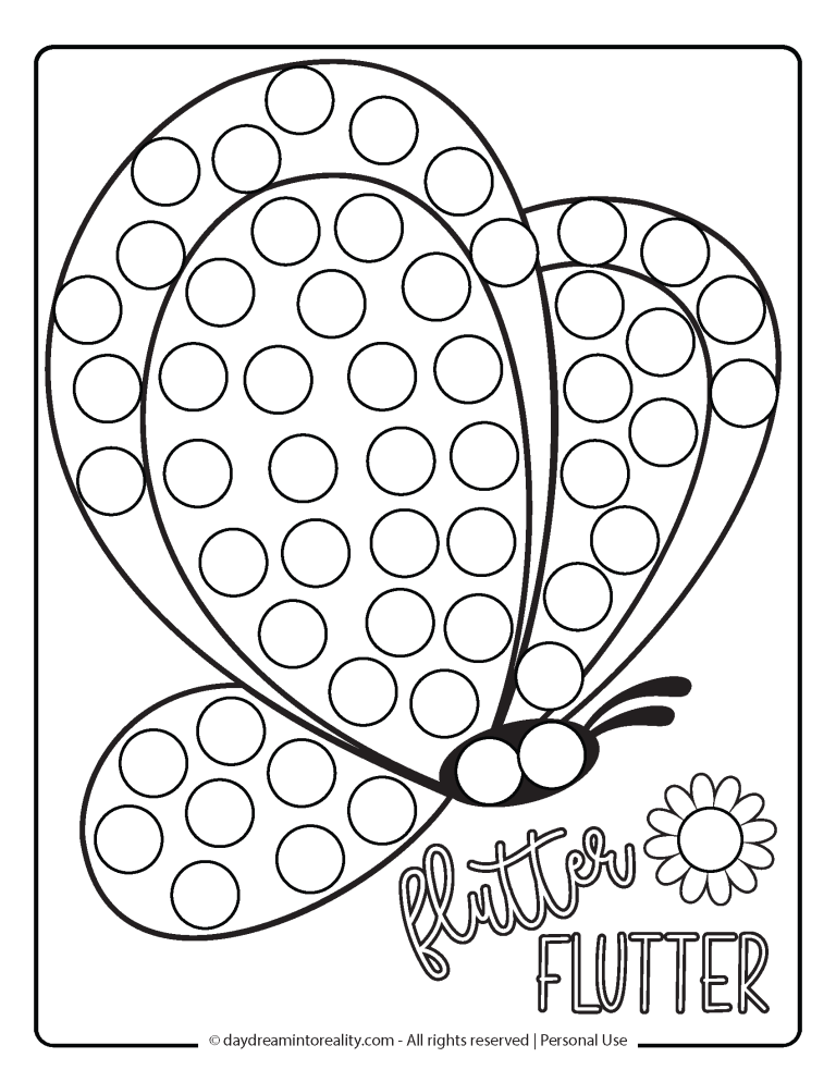35+ Spring Dot Marker Pages | Free PDF Printables! – Daydream Into Reality