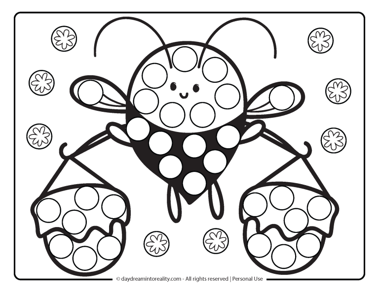 35+ Spring Dot Marker Pages | Free PDF Printables! – Daydream Into Reality